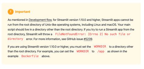 `streamlit run` does not work when the python file is in root directory