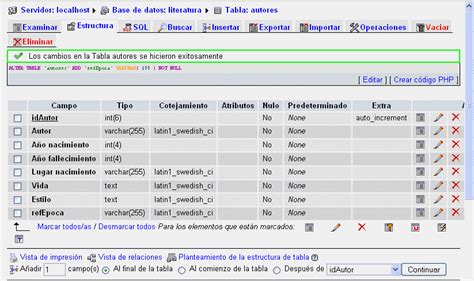 mostrar datos de una tabla mysql