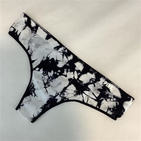 Victorias Secret Womens Black And White Panties Depop