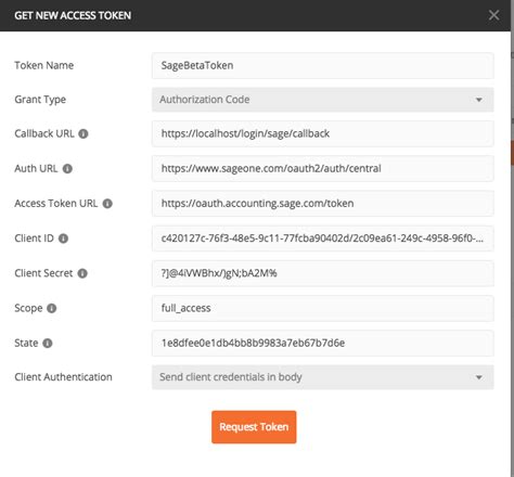 laravel how to convert postman authorization oauth2 request to code