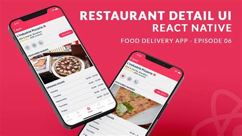restaurant detail screen ui react native food delivery app ep 06