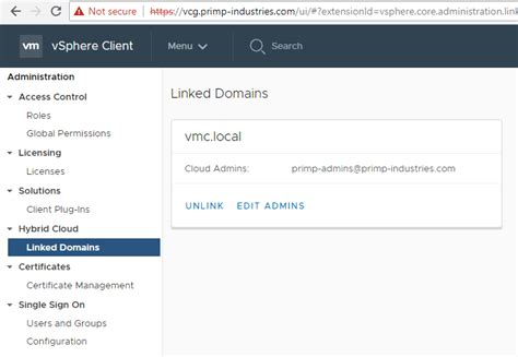 enhancements to hybrid linked mode hlm in vmc using the new vcenter