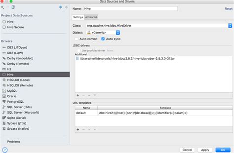 connecting dbvisualizer and datagrip to hive with cloudera