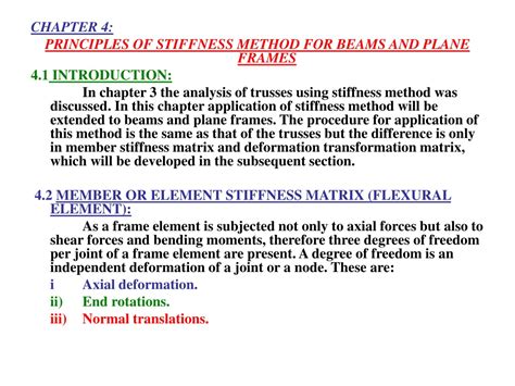 Ppt Chapter 4 Principles Of Stiffness Method For Beams And Plane