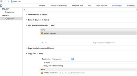 solved [xcode version 11 5] undefined symbol using ni4882 framework in