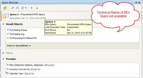 how to identify the bex query technical names in dashboard sap blogs