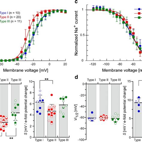 Activation And Steady State Inactivation Of Voltage Gated Na⁺ Currents