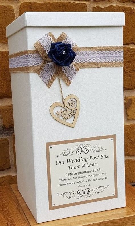 Vintage Wedding Card Post Box Wedding Favours Table Etsy Uk