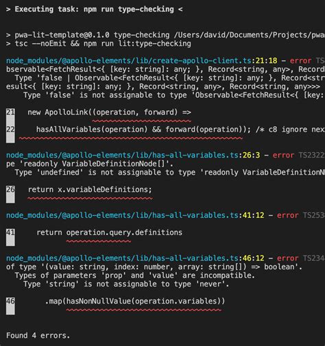 [lit apollo] typescript errors · issue 99 · apollo elements apollo