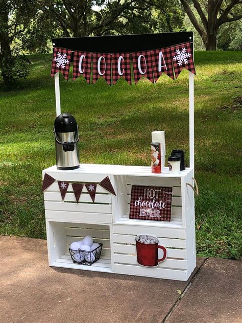 Hot Cocoa Stand Complete With Accessories And Decor Etsy Hot Cocoa