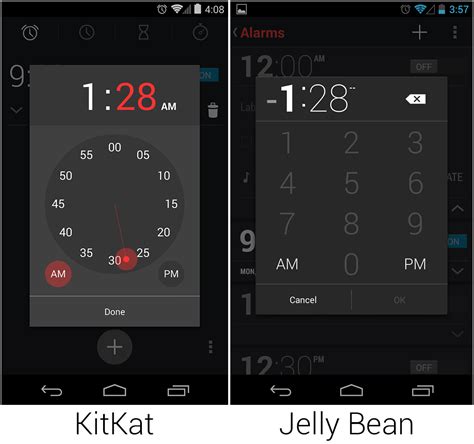 gui design clock face interface for time selection