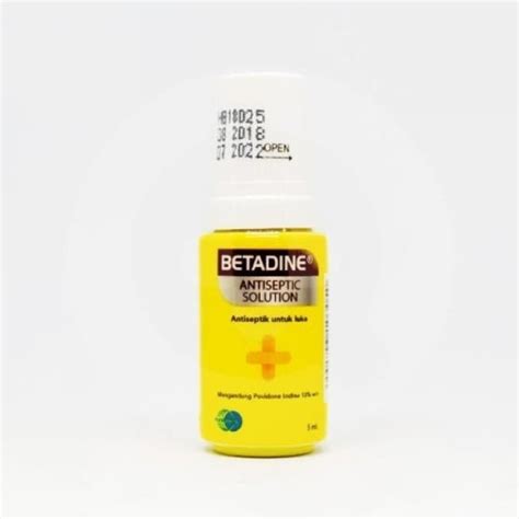 Jual Betadine Antiseptic Solution 5ml Antiseptik Shopee Indonesia