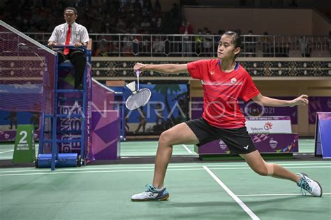 Final Bulu Tangkis Beregu Putri Pon Papua Antara Foto