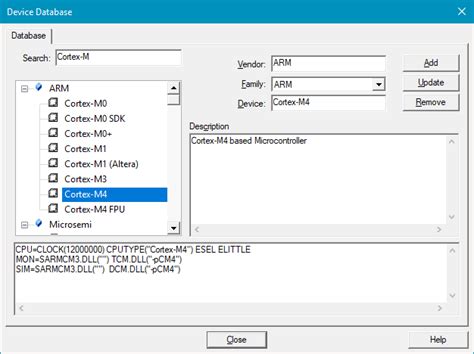µvision user s guide customize or add devices