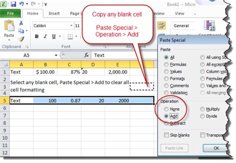 removing excel cell formats in bulk robinz cad blog