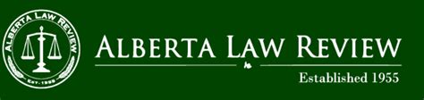 Vol 52 No 1 Alberta Court Of Appeal Centenary Alberta Law Review