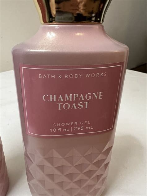 Bath And Body Works Champagne Toast 10oz Shower Gel 8oz Fragrance Mist 17