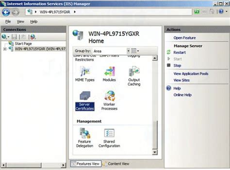 cách tạo file csr và cài đặt chứng chỉ ssl trên iis 7 windows server