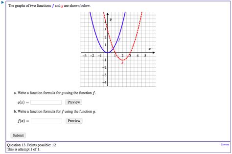 Solved The Graphs Of Two Functions F And G Are Shown Below