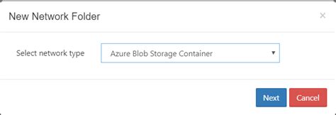 create a network folder based on an azure blob storage filecloud docs
