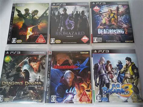 Ps3 カプコン ソフト 6本セット バイオハザード5 6 ドラゴンズドグマ デビルメイクライ4 戦国basara デッドライジング2 Ps3
