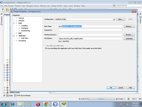 java how can i run a main function inside a project