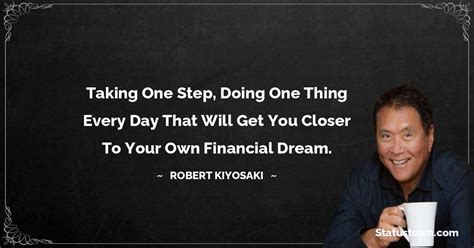 Taking One Step Doing One Thing Every Day That Will Get You Closer To