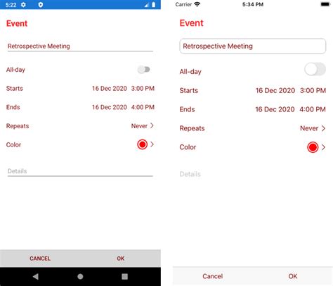 customizable scheduling views with xamarin calendar control