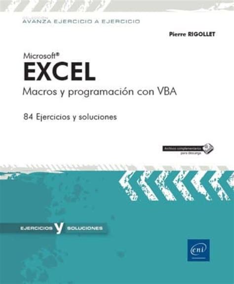 microsoft excel macros y programacion con vba pierre rigollet casa