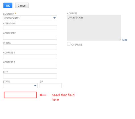 re adding a custom field to address template netsuite professionals