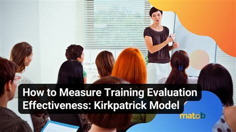 Training Evaluation Effectiveness Kirkpatrick Model