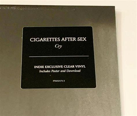 Clear Vinyl Cigarettes After Sex Cry Limited Edition Clear Lp 24