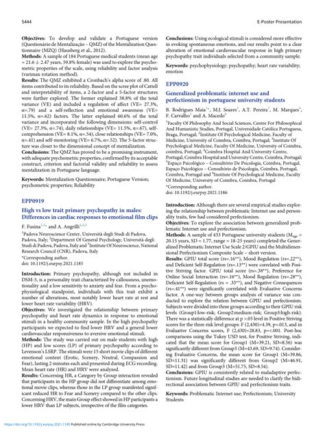 Pdf High Vs Low Trait Primary Psychopathy In Males Differences In