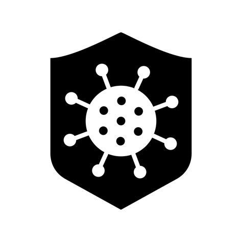 Immune System Concept Hygienic Medical Black Shield Protecting From