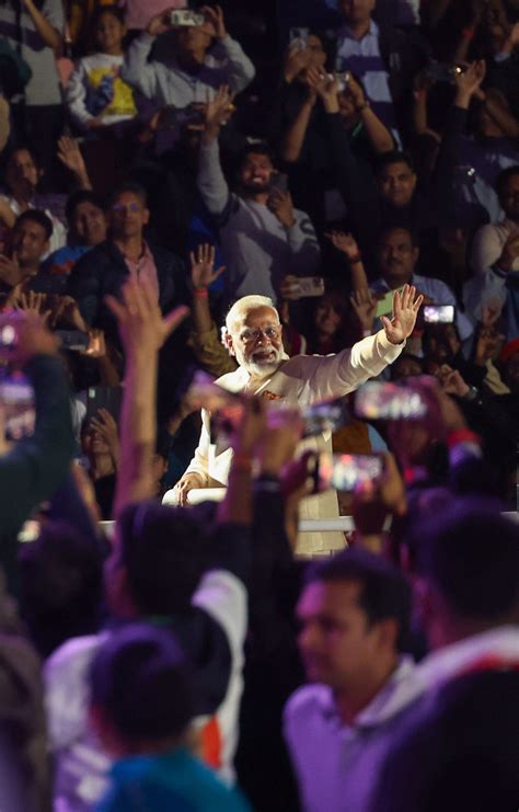 Pms Interaction At The Indian Community Event ”ahlan Modi” In Uae