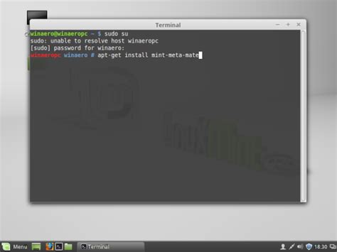 how to install mate in linux mint cinnamon edition winaero