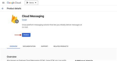 step 11 once enabled go back to the cloud messaging tab in the