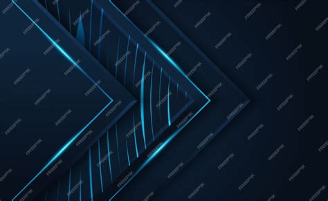 Premium Vector Abstract Shiny Dark Blue Shape Overlap Background
