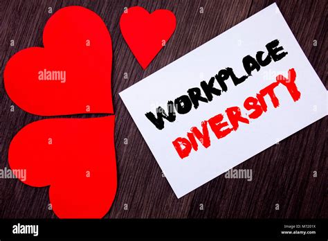 Writing Text Showing Workplace Diversity Concept Meaning Corporate