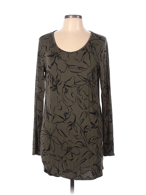 Apt 9 Green Long Sleeve Blouse Size L 56 Off Thredup