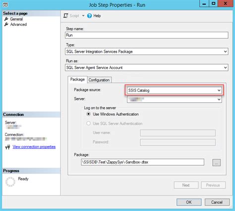 how to run an ssis package with sensitive data on sql
