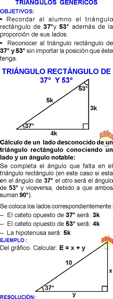 Razones TrigonomÉtricas De Ángulos Notables Ejercicios Resueltos Pdf