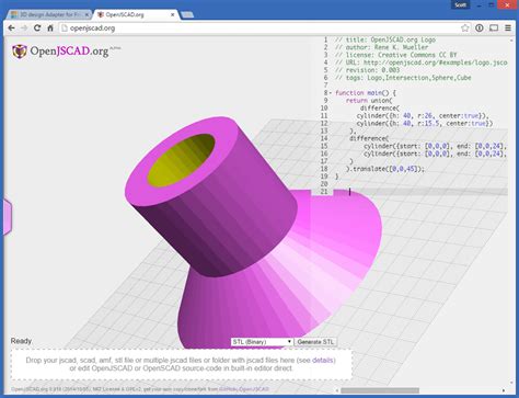 creating exact 3d models for 3d printing with javascript and openjscad