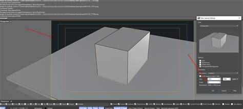 view capture larger than viewport resolution incorrectly extends to