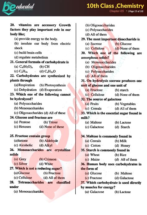 chapter 5 chemistry 10th class notes matric part 2 notes