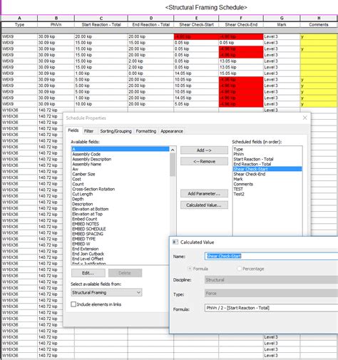 calculated values view filters revit dynamo