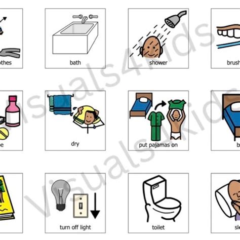 Boardmaker Bedtime Sequence Etsy