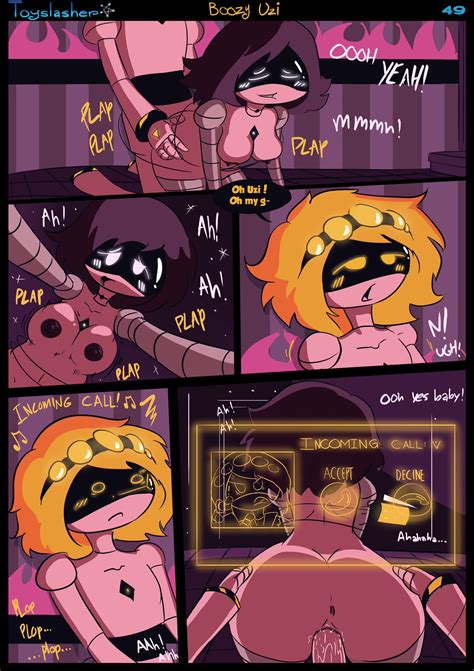 Rule 34 2d Boozy Uzi Comic English Text Female Female Penetrated