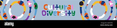 World Day For Cultural Diversity Web Banner Illustration Of Colorful