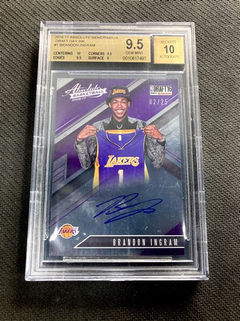 Gil拍卖 2016 17 Panini Absolute Brandon Ingram 湖人鹈鹕前锋 莺歌 布兰顿 英格拉姆 新秀 选秀日卡